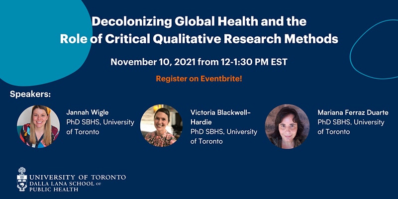 Decolonizing Global Health and the Role of Critical Qualitative ...