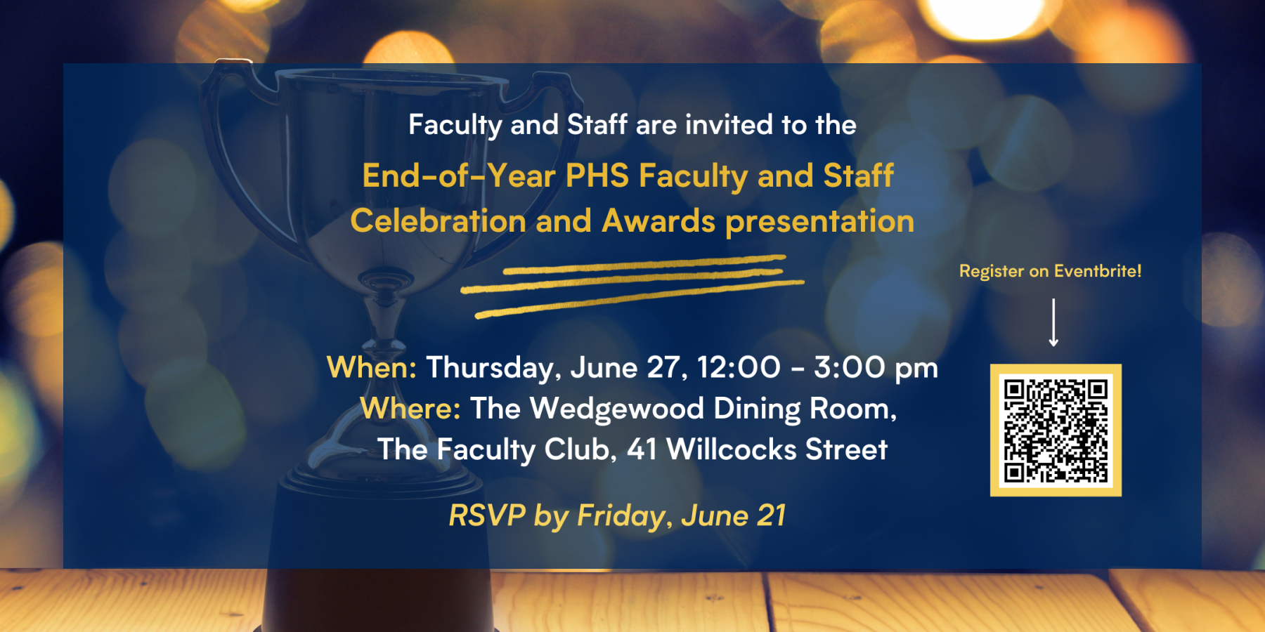 End-of-Year PHS Faculty and Staff Celebration and Awards presentation ...